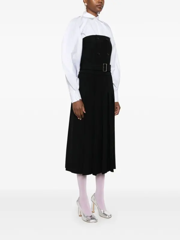 Comme Des Garçons Pleated Midi Dress