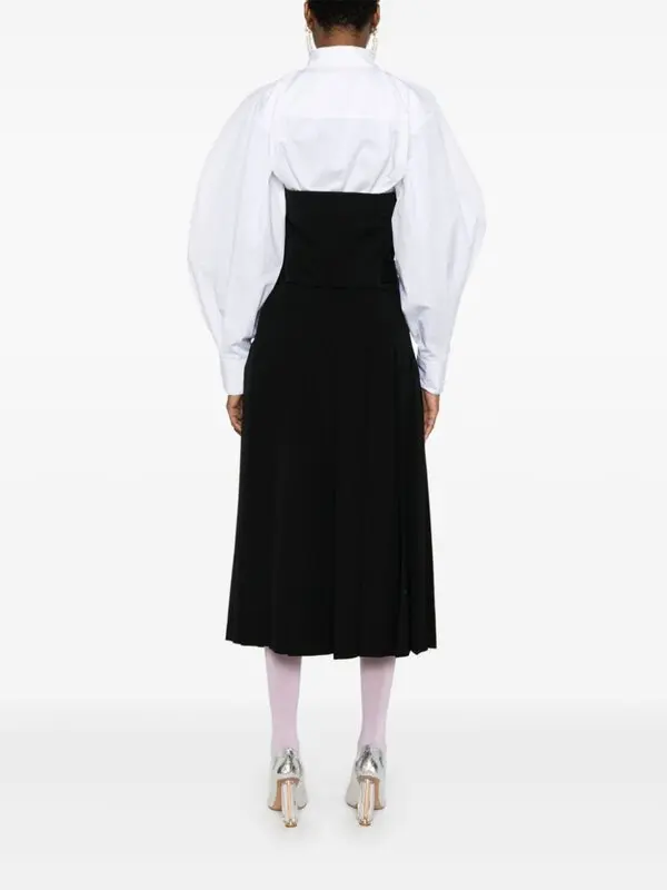 Comme Des Garçons Pleated Midi Dress