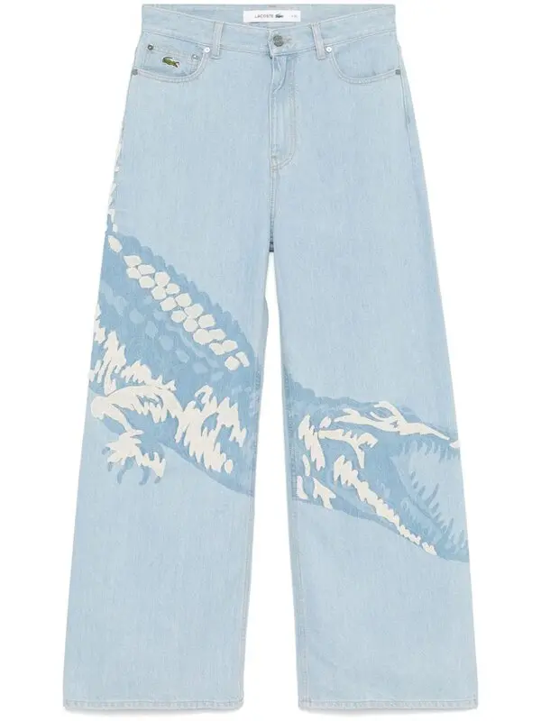 Lacoste Crocodile-motif Jeans