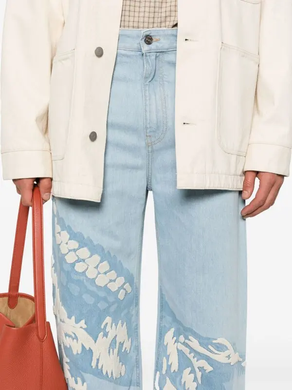 Lacoste Crocodile-motif Jeans