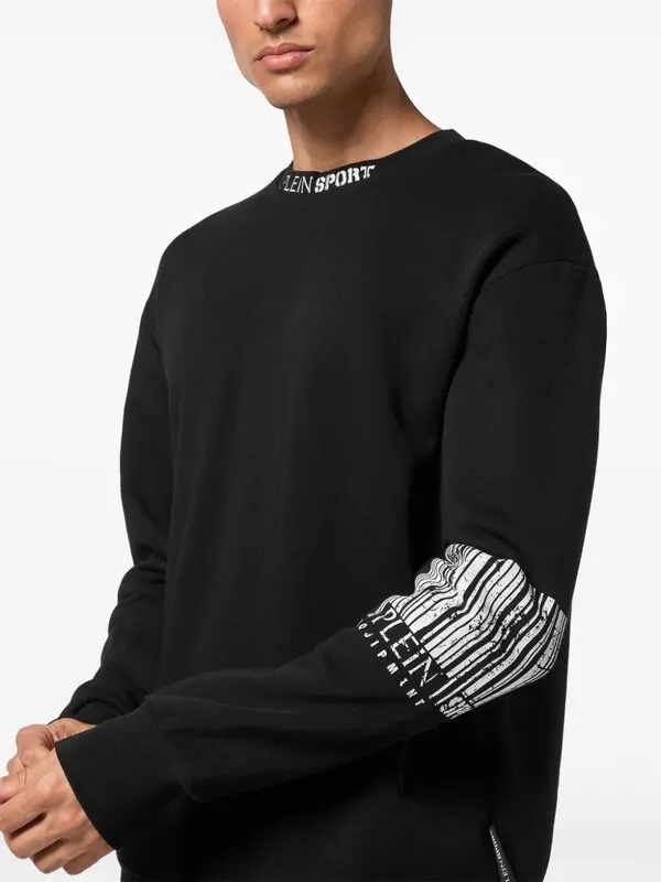 PLEIN SPORT Barcode Print Sweatshirt