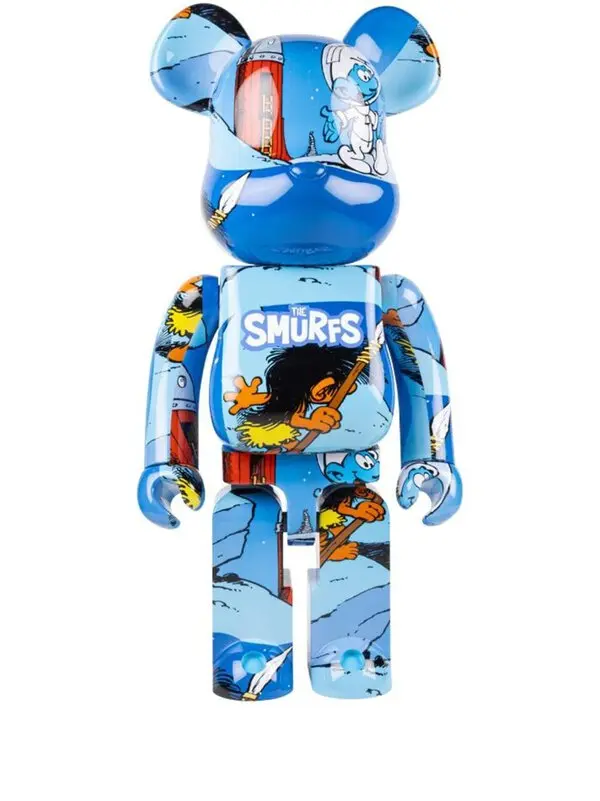 MEDICOM TOY X The Smurfs The Astrosmurf Be@rbrick 1000% Figure - Blue