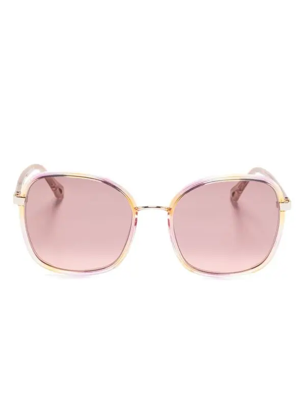 Chloé Square-frame Sunglasses - Pink