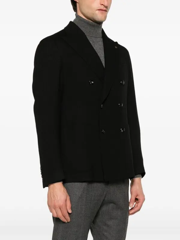 Tagliatore Virgin Wool Double-breasted Blazer