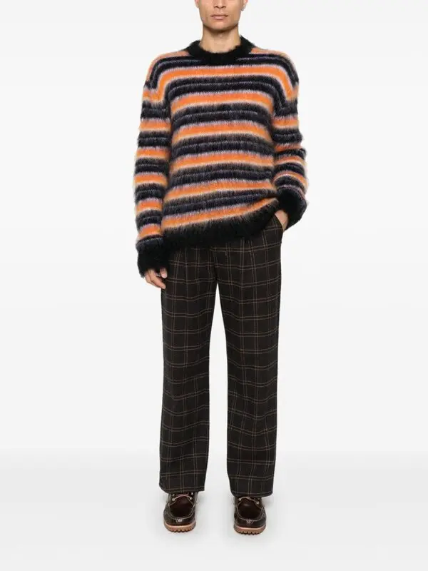 Marni Striped Mohair Blend Sweater