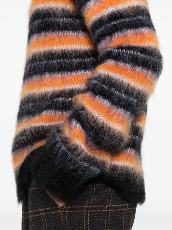 Marni Striped Mohair Blend Sweater