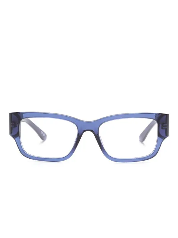 Balenciaga Rectangle-frame Glasses - Blue