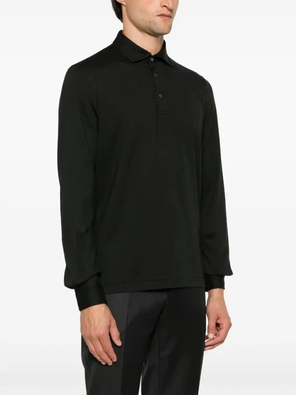 Fedeli Zero Polo Shirt - Black