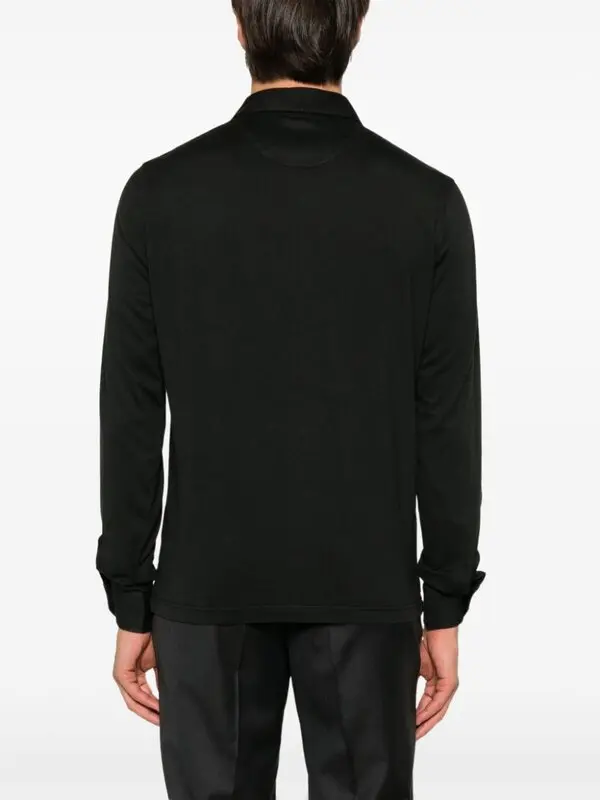 Fedeli Zero Polo Shirt - Black