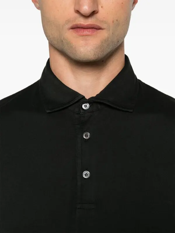Fedeli Zero Polo Shirt - Black