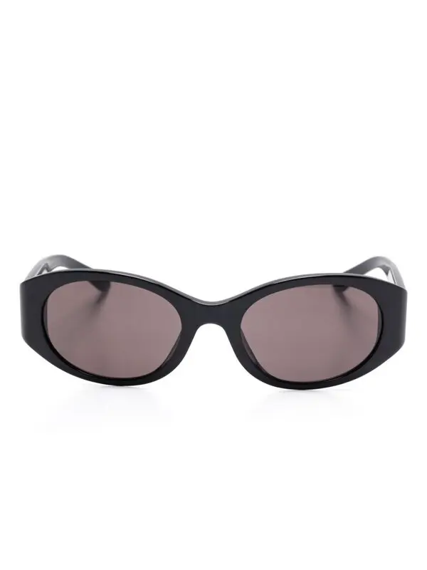 Balenciaga Oval-frame Sunglasses - Black