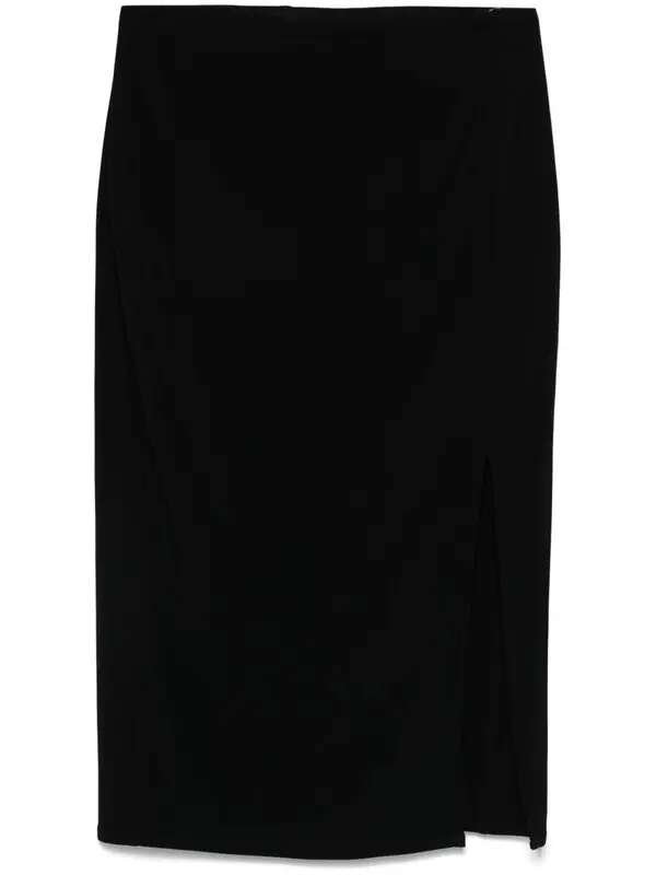 JADE CROPPER Draped Midi Skirt