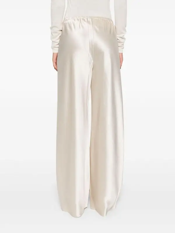 Almada Label Bias-cut Satin Trousers