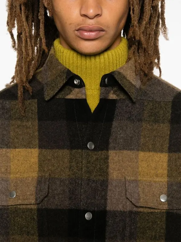 Rick Owens Checked Shirt - Brown