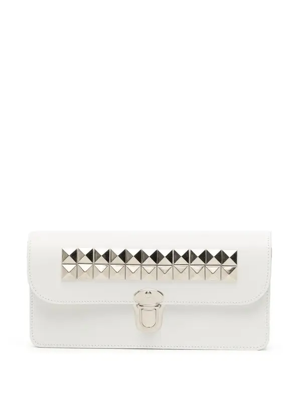 Comme Des Garçons Stud-embellished Leather Wallet - White