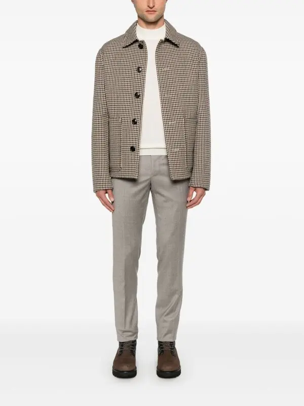 PT TORINO Slim-cut Trousers - Neutrals