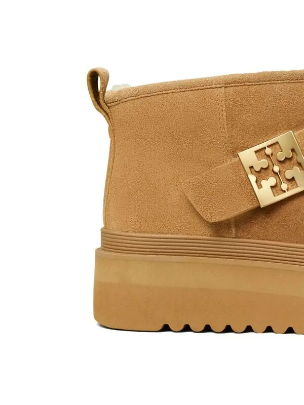 Tory Burch Mellow Platform Boots - Neutrals