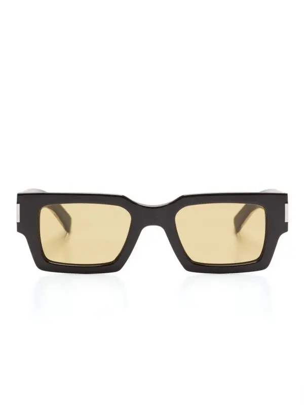 Saint Laurent Rectangle-frame Sunglasses - Brown