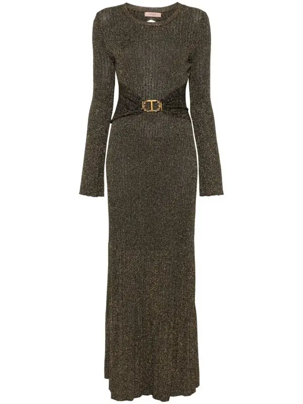 TWINSET Long Rib Knit Dress