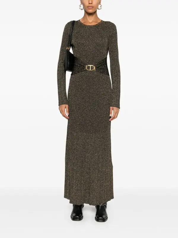 TWINSET Long Rib Knit Dress