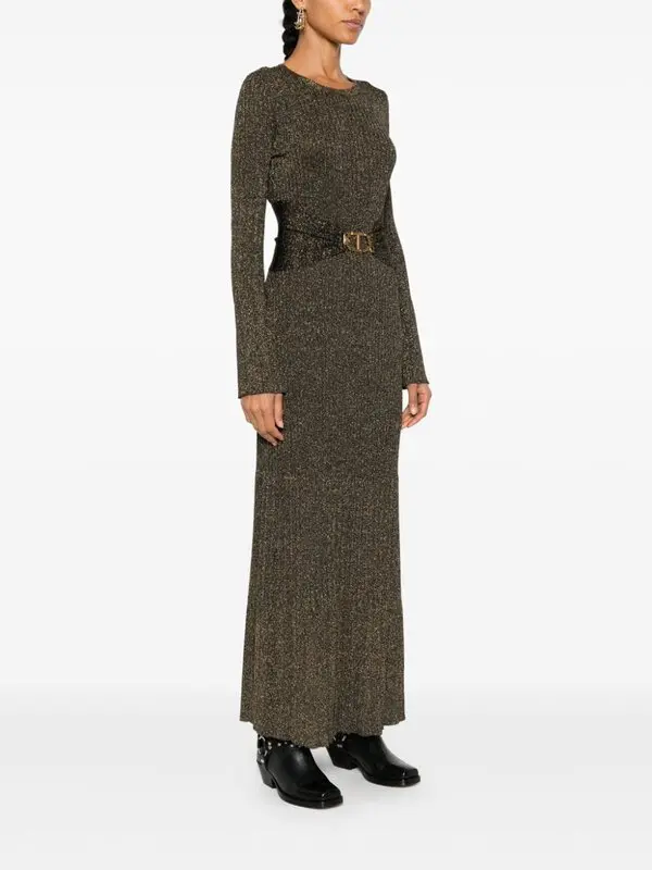 TWINSET Long Rib Knit Dress