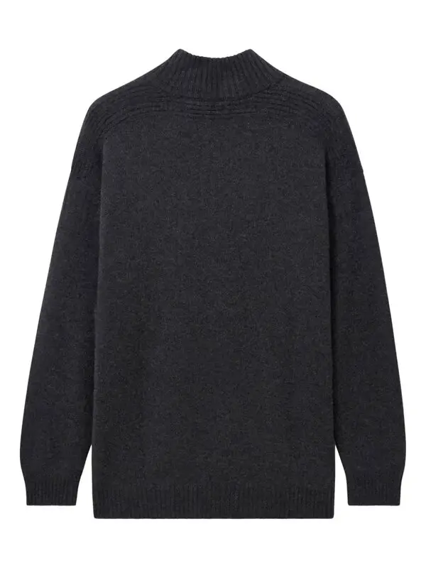 Pringle Of Scotland Zip Cashmere Jumper - Grey