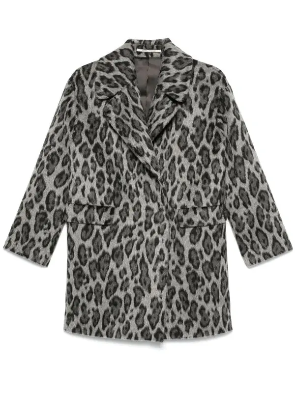 Tagliatore Leopard-print Coat