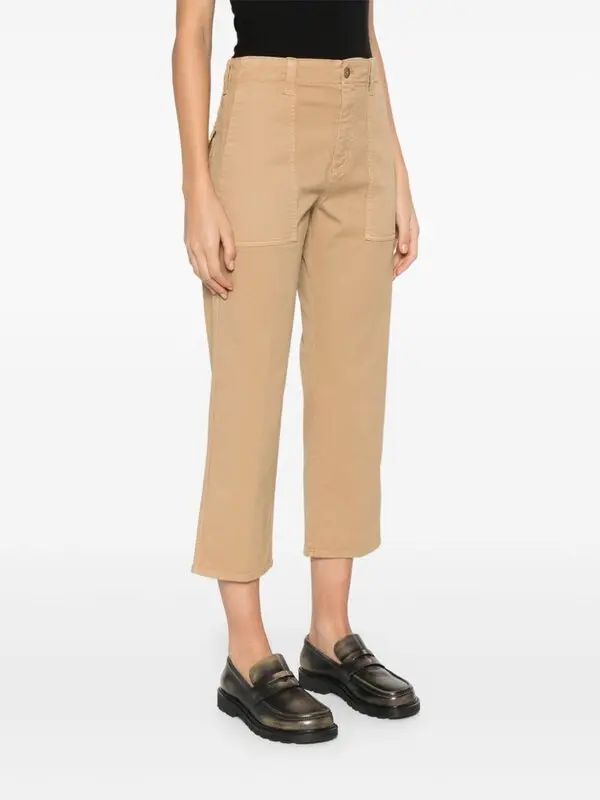 Aspesi Gabardine Cropped Trousers