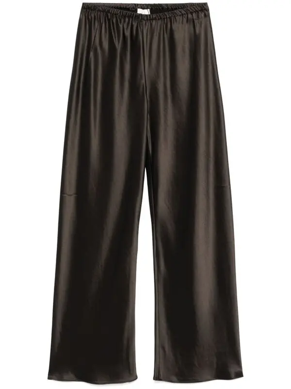 Almada Label Bias Satin Trousers