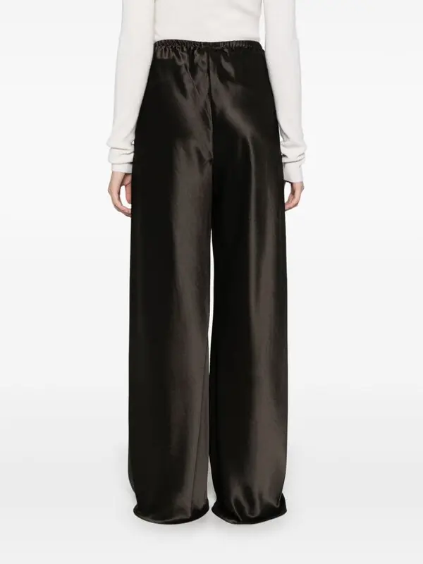 Almada Label Bias Satin Trousers