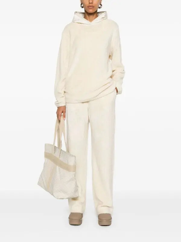 Moncler Fleece Hoodie - White