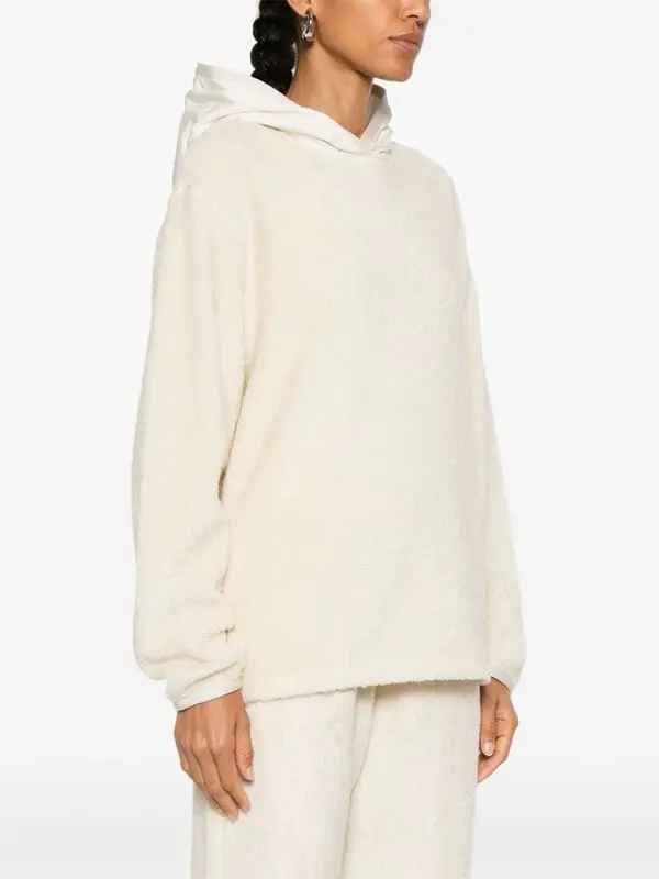Moncler Fleece Hoodie - White