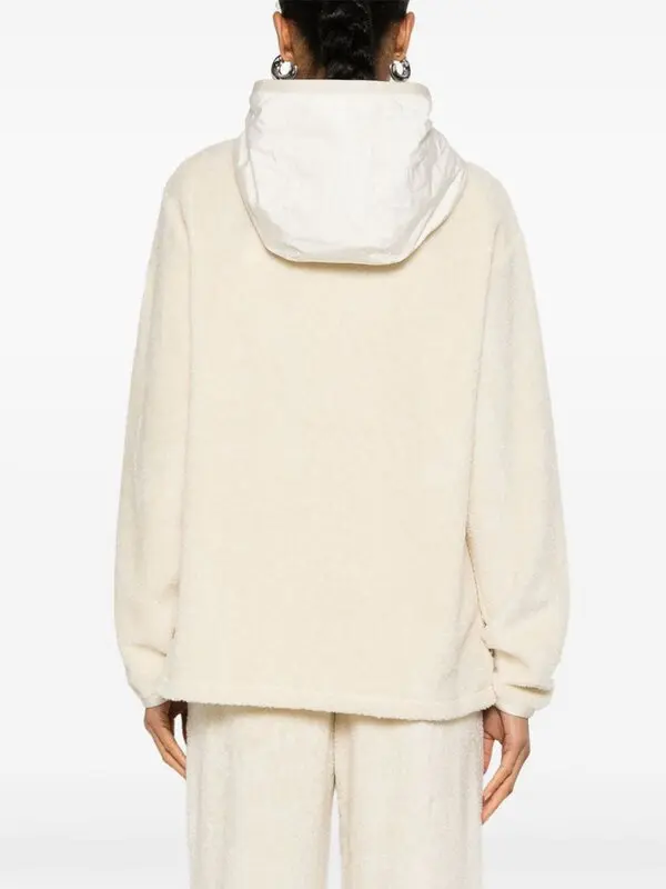 Moncler Fleece Hoodie - White