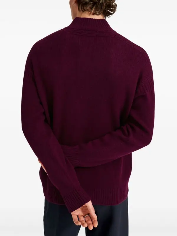 Pringle Of Scotland Zip Cashmere Jumper - Red