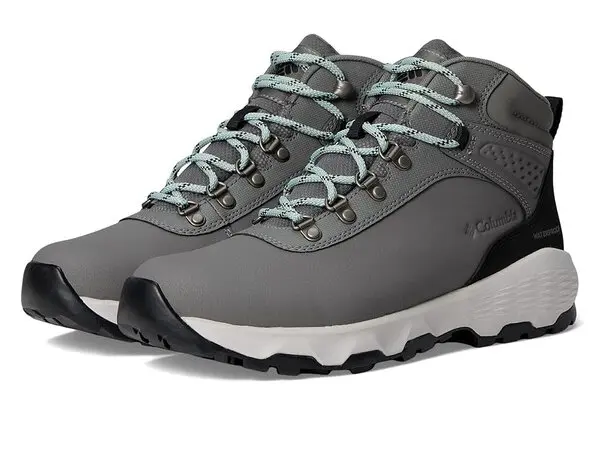 Columbia Newton Wander Leather Lace-up Boots - Gray