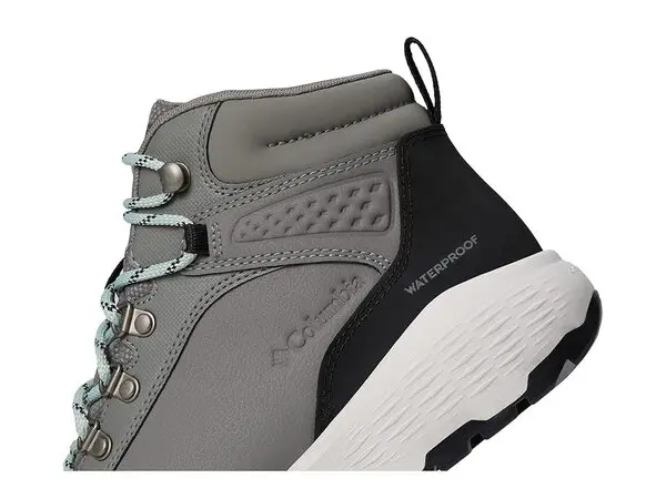 Columbia Newton Wander Leather Lace-up Boots - Gray