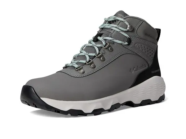 Columbia Newton Wander Leather Lace-up Boots - Gray
