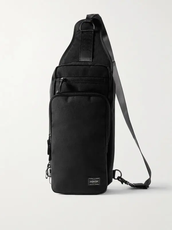 PORTER-YOSHIDA & CO Hybrid Sling Canvas Backpack - Black