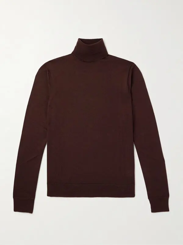 Purdey Slim-fit Cashmere Rollneck Sweater