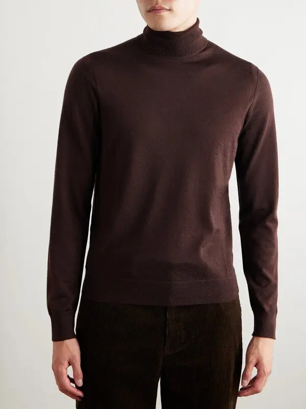 Purdey Slim-fit Cashmere Rollneck Sweater