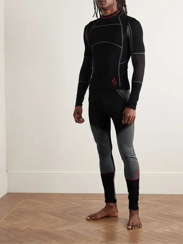 Moncler Logo-jacquard Stretch-knit Ski Base Layer