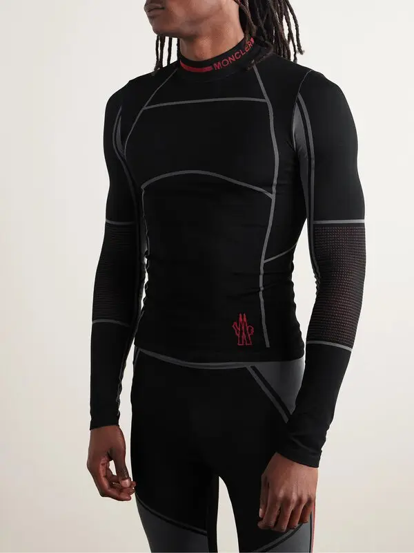 Moncler Logo-jacquard Stretch-knit Ski Base Layer