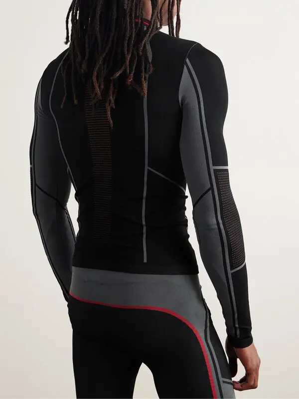 Moncler Logo-jacquard Stretch-knit Ski Base Layer