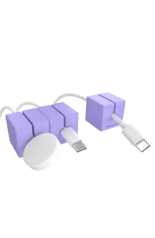 FUNCTION101 Cable Blocksmagnetic Cable Organizers - Purple
