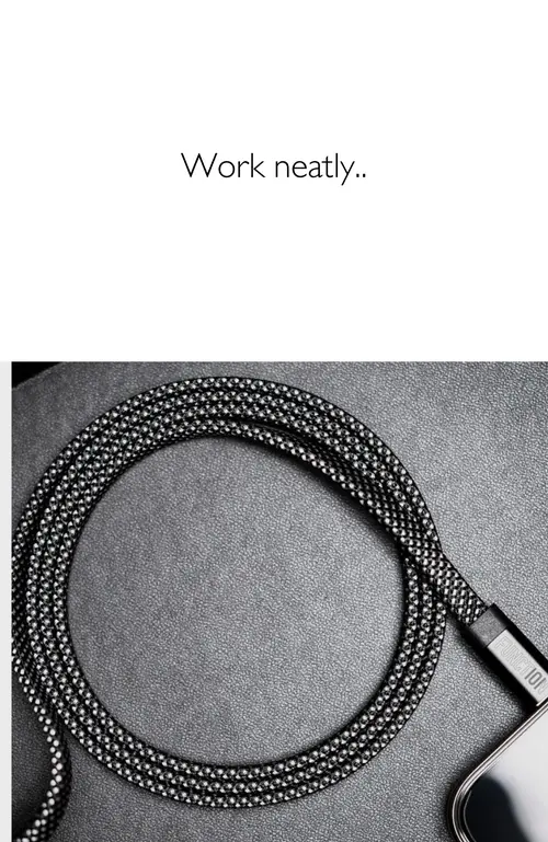 FUNCTION101 Neat Cablemagnetically Organizing Charge Cable1.5m