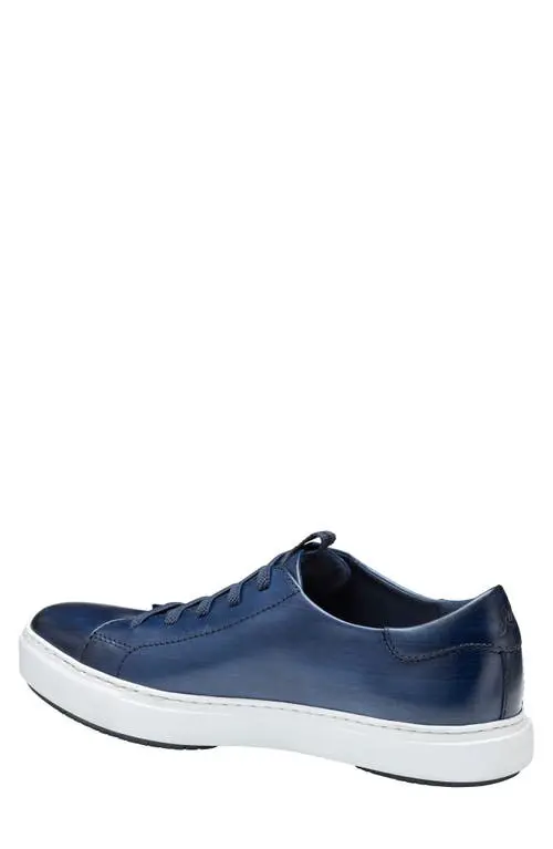 Johnston & Murphy Anson Lace-to-toe Sneaker - Navy Hand-stained Calfskin