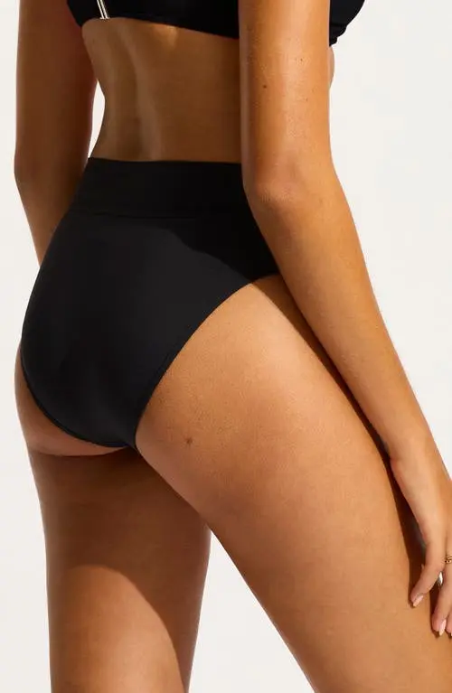 Seafolly V-front High Cut Bikini Bottom