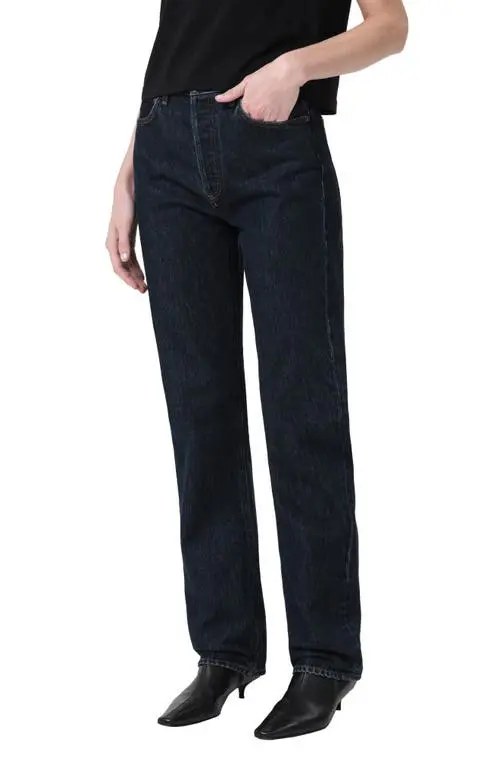 AGOLDE 90s Pinch Waist High-rise Straight Leg Jeans - Polished