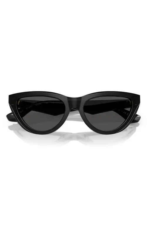 Burberry 55mm Cat Eye Sunglasses - Black/grey