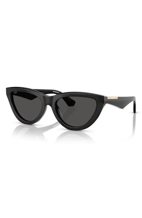 Burberry 55mm Cat Eye Sunglasses - Black/grey